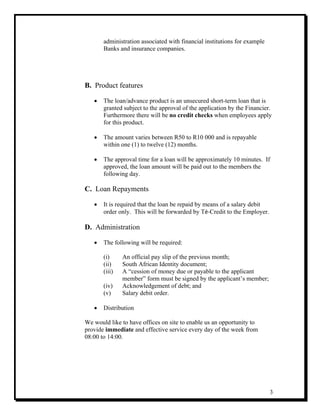 Te Credit Proposal | PDF