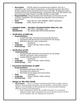 Resume16AugV | PDF | Computer Software and Applications | Computing