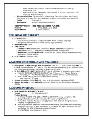 Resume16AugV | PDF | Computer Software and Applications | Computing