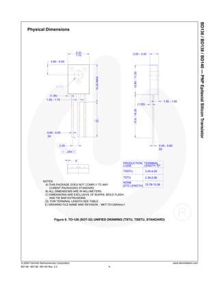 Original Transistor PNP BD140 1.5A 80V TO-126 New | PDF
