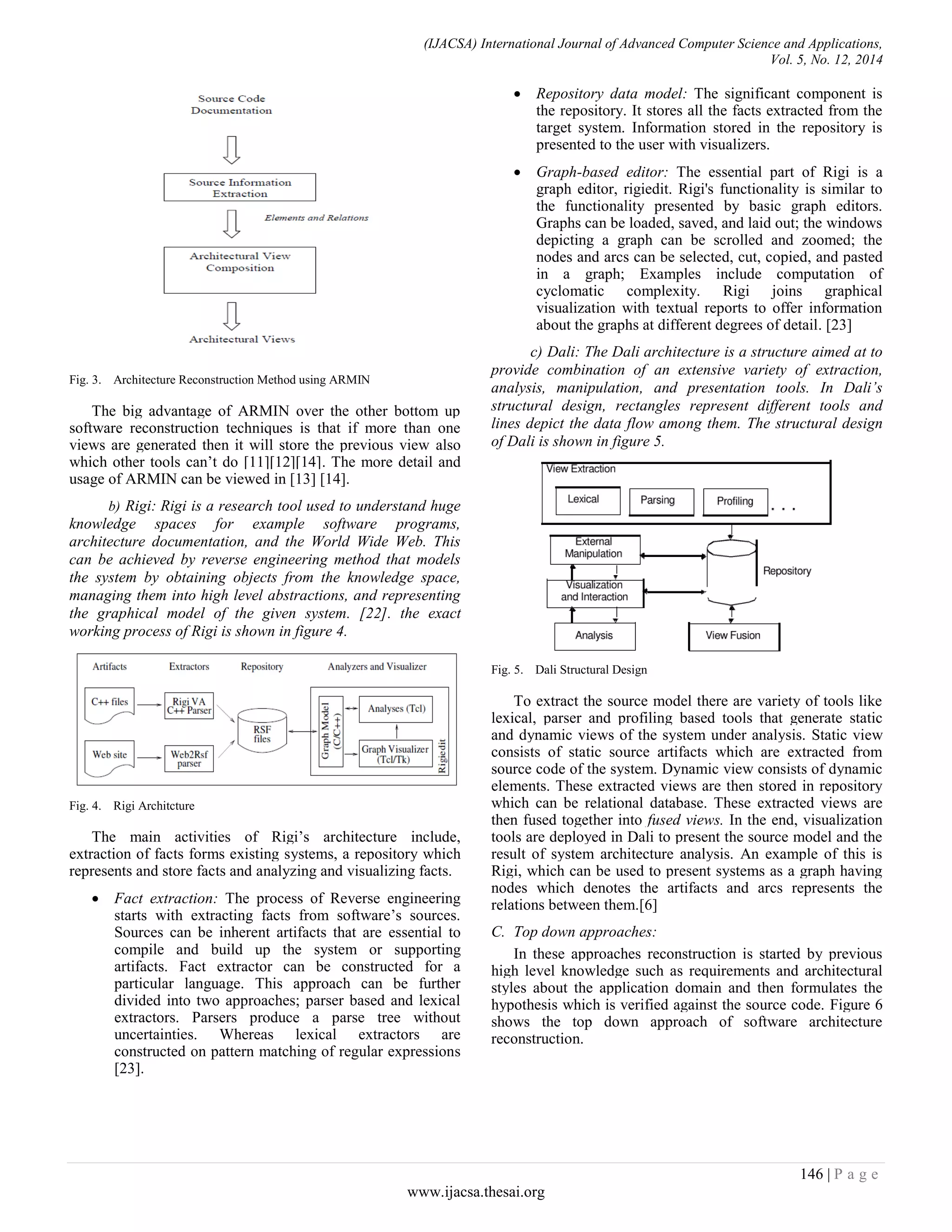 Paper 19 Software Architecture Reconstruction Method A Survey Pdf Graphics Software