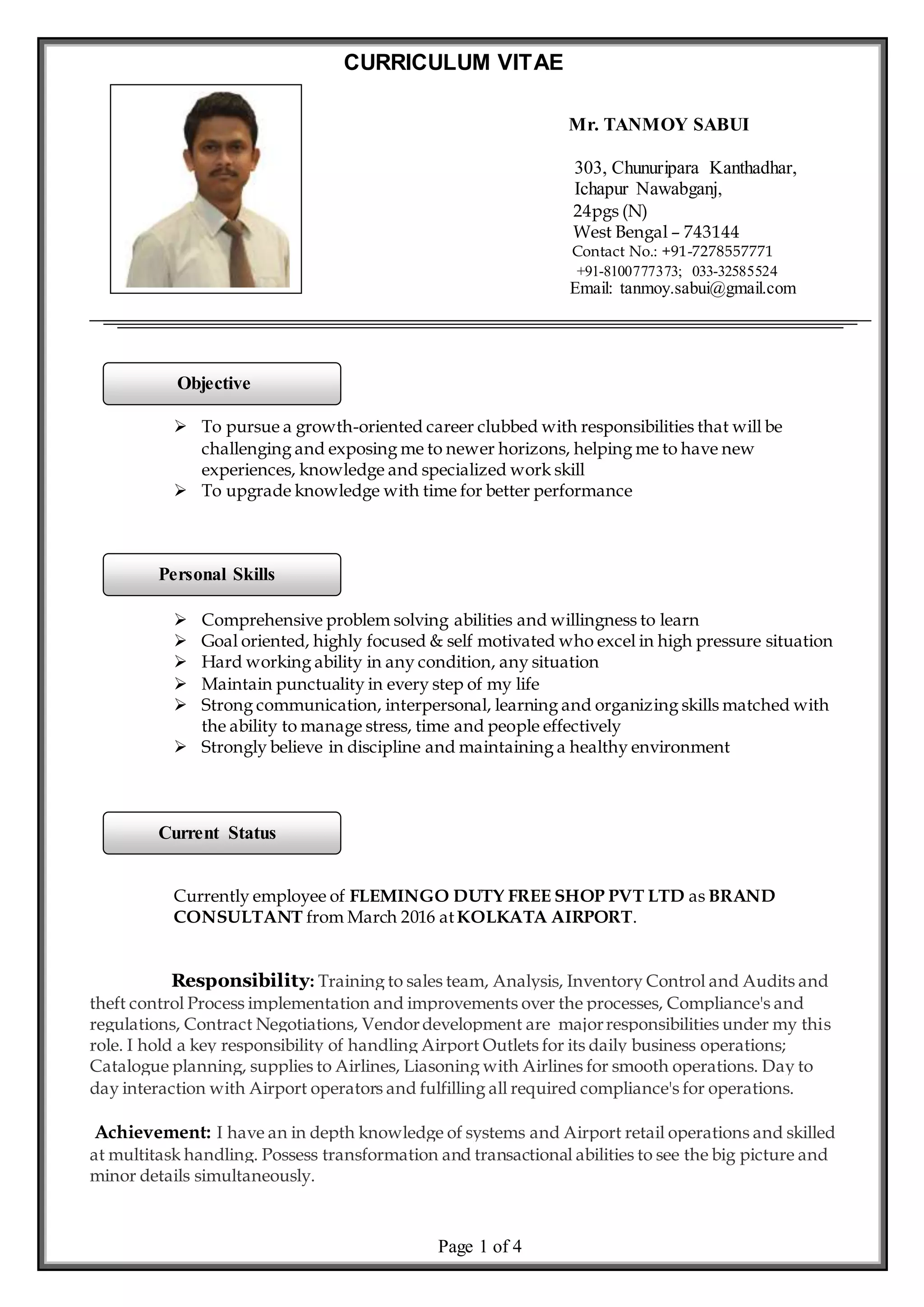 Resume_Tanmoy_Sabui_16 | PDF