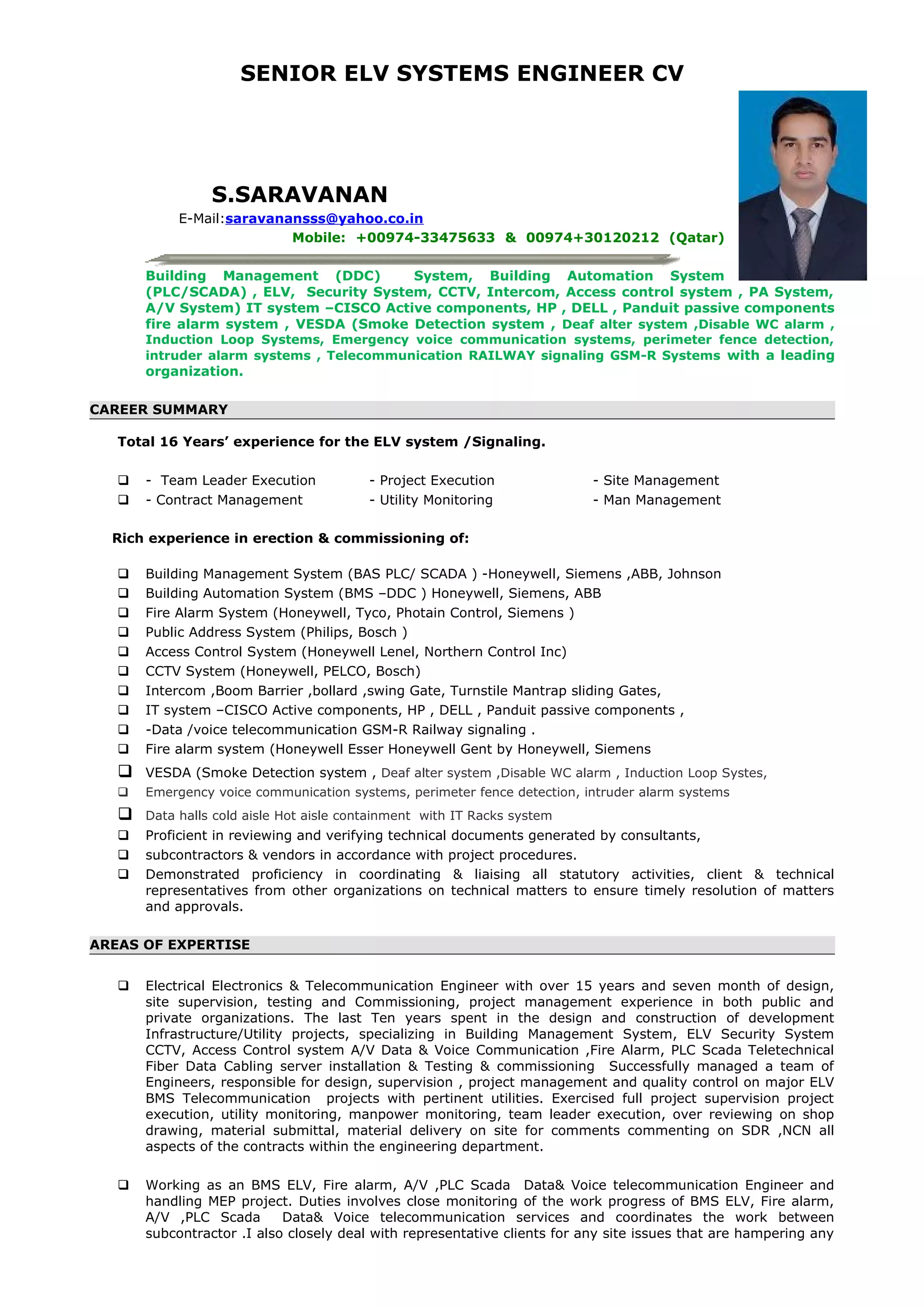 Resume (S.Saravanan) | DOC