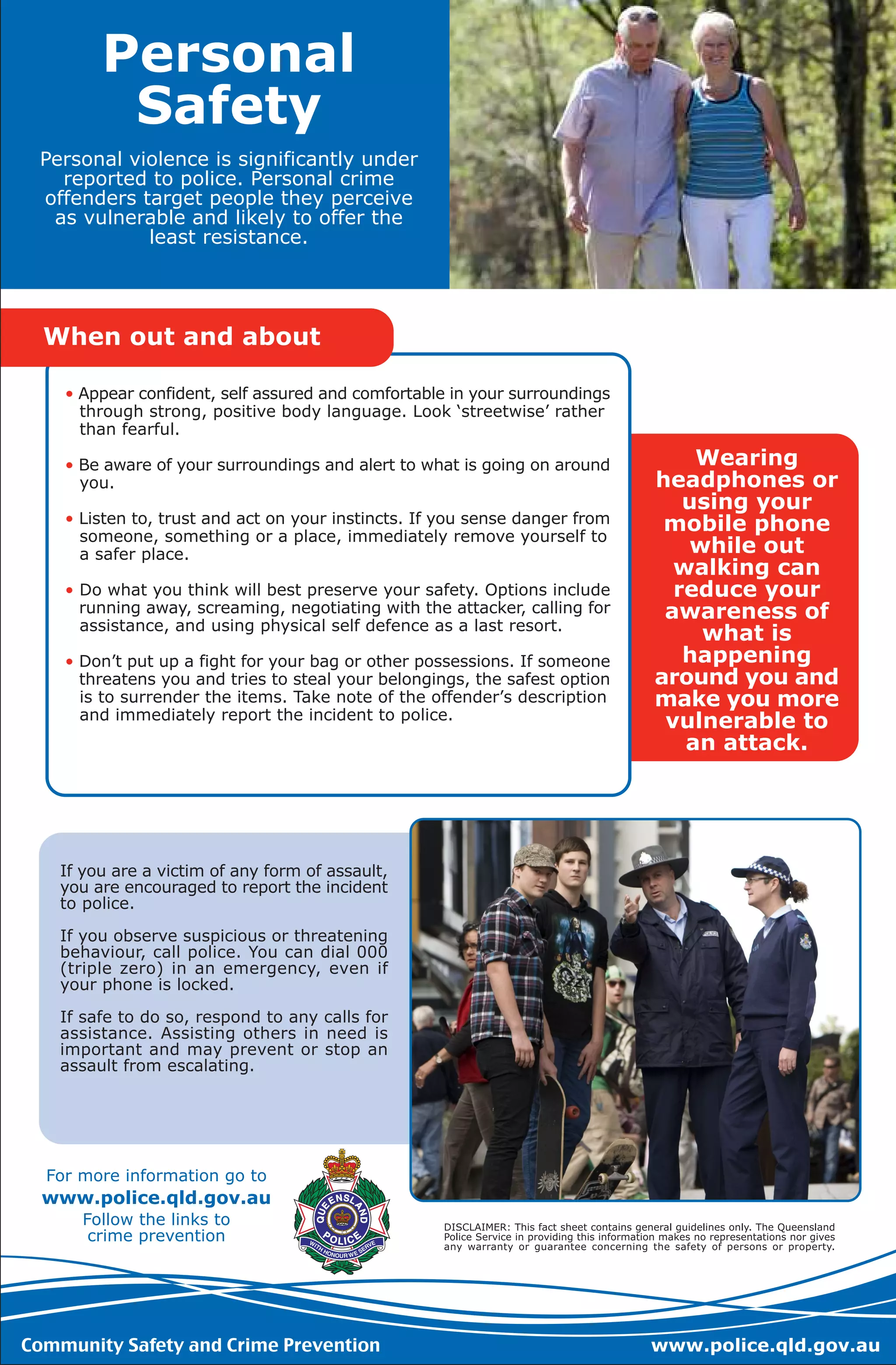 Personal Safety Fact Sheet | PDF