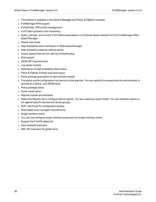 fortimanager-v5.0.10-administration-guide | PDF