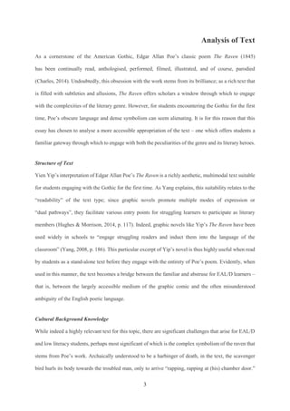 Stage 5 - Literacy Analysis of Poe's 'The Raven' | PDF