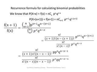 Binomial Distribution Part 3 | PPTX