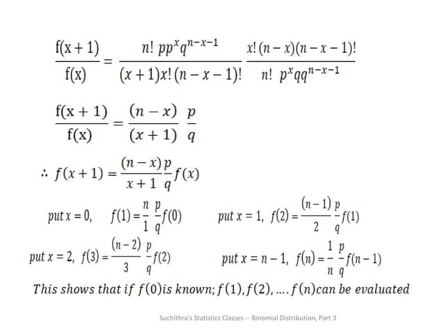 Binomial Distribution Part 3 | PPT