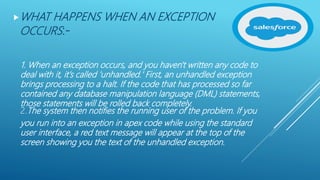 Introduction to exception handling in apex | PPT