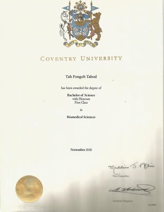 Bsc Coventry University | PDF