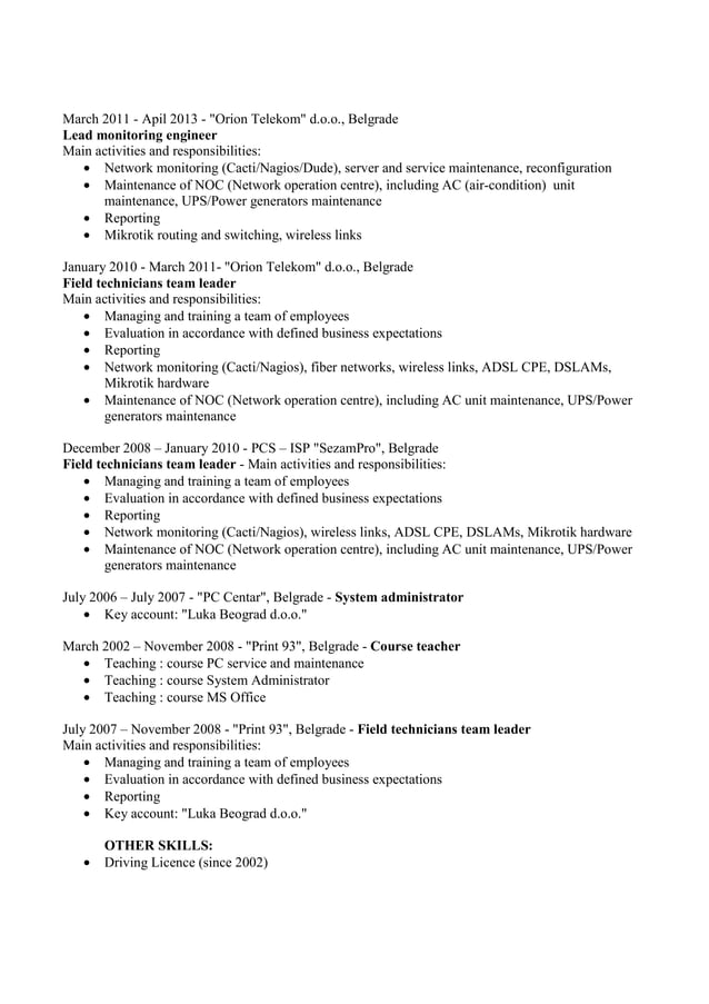 CV-Nenad_Stefanovic_ENG2016 | PDF