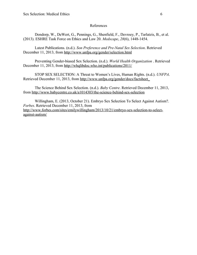 Medical Ethics Sex Selection Pdf