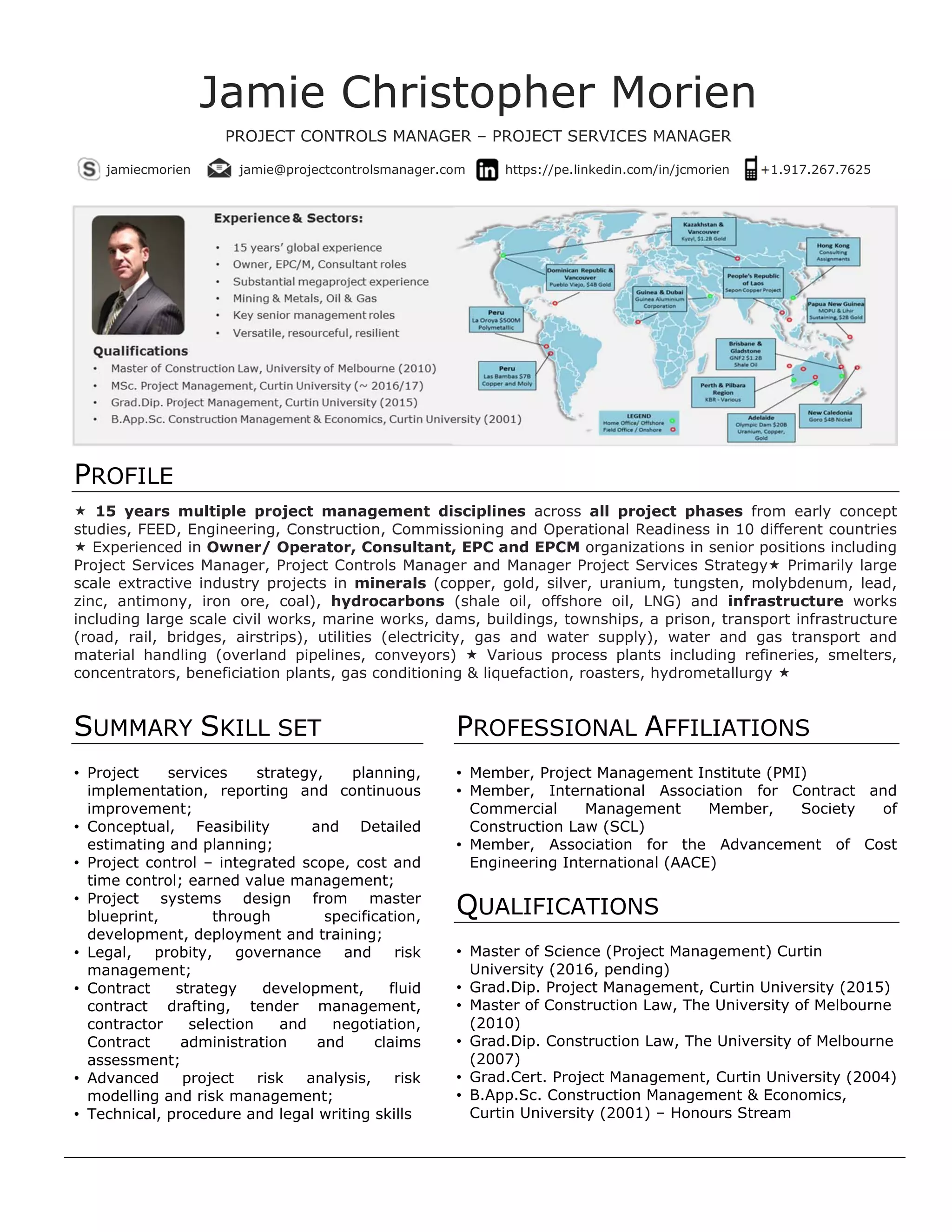 Jamie Morien CV FEB 2016 | PDF