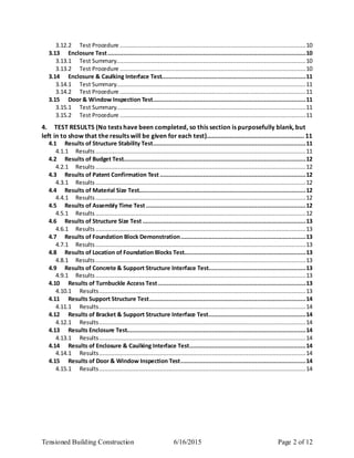 Tensioned Building Construction - Testing and Validation | PDF