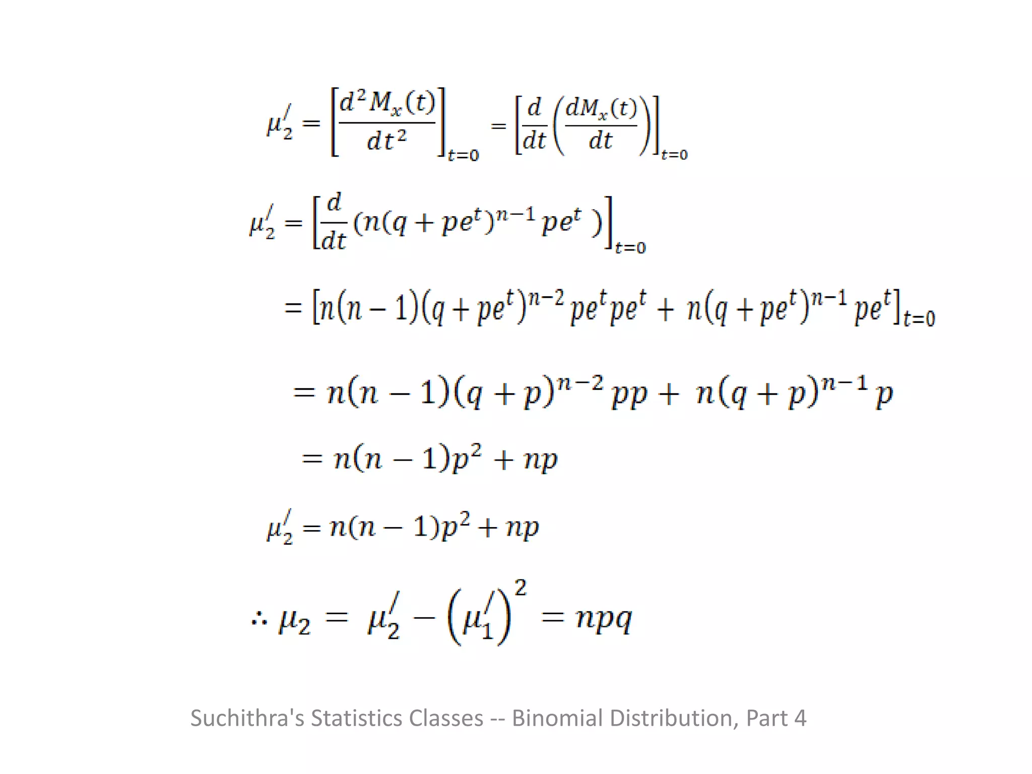 Binomial Distribution Part 4 | PPTX