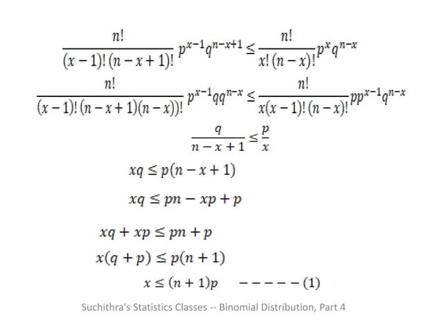 Binomial Distribution Part 4 | PPTX