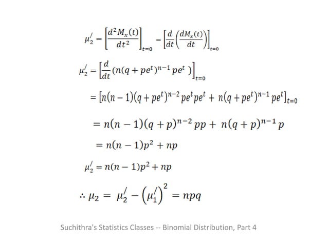 Binomial Distribution Part 4 | PPTX