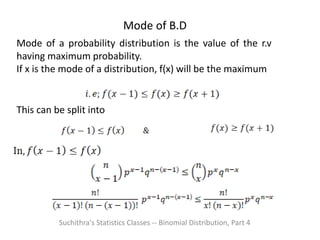 Binomial Distribution Part 4 | PPTX