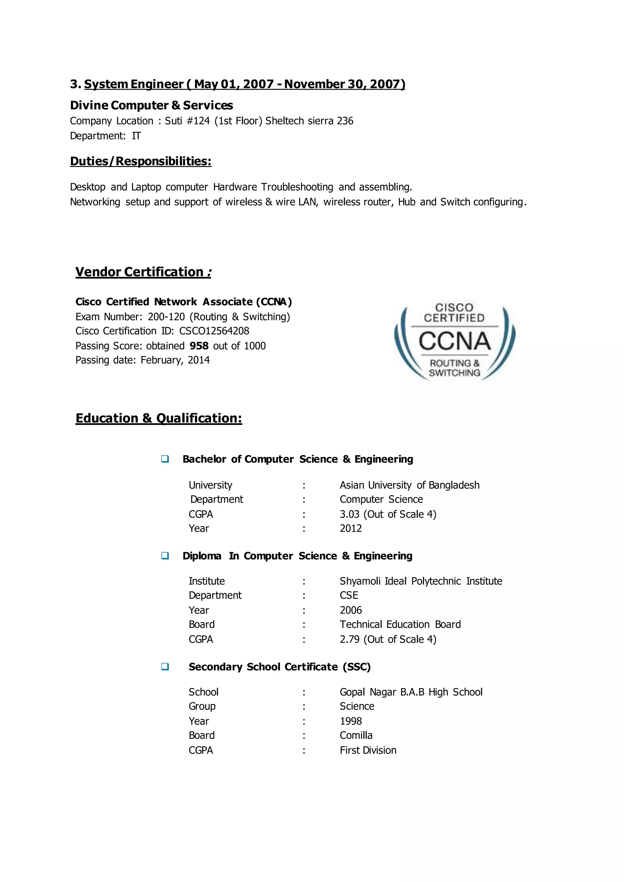 MOHAMMAD JASIM UDDIN CV{OK} - Copy | DOCX