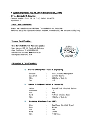 MOHAMMAD JASIM UDDIN CV{OK} - Copy | PDF