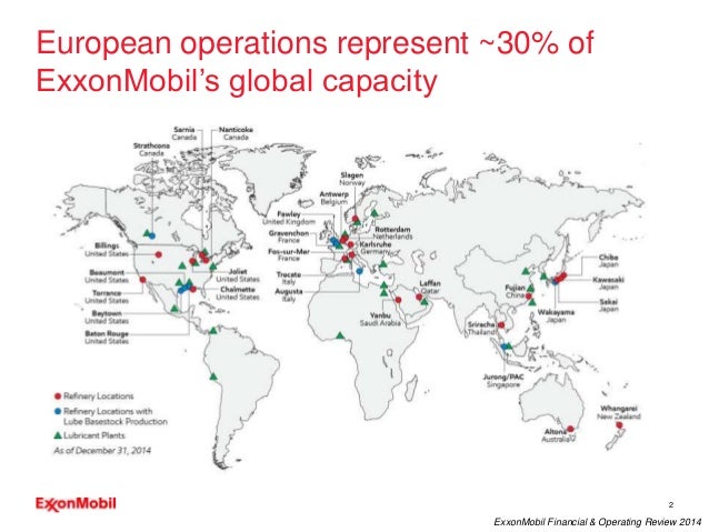 ExxonMobil Refinery Map
