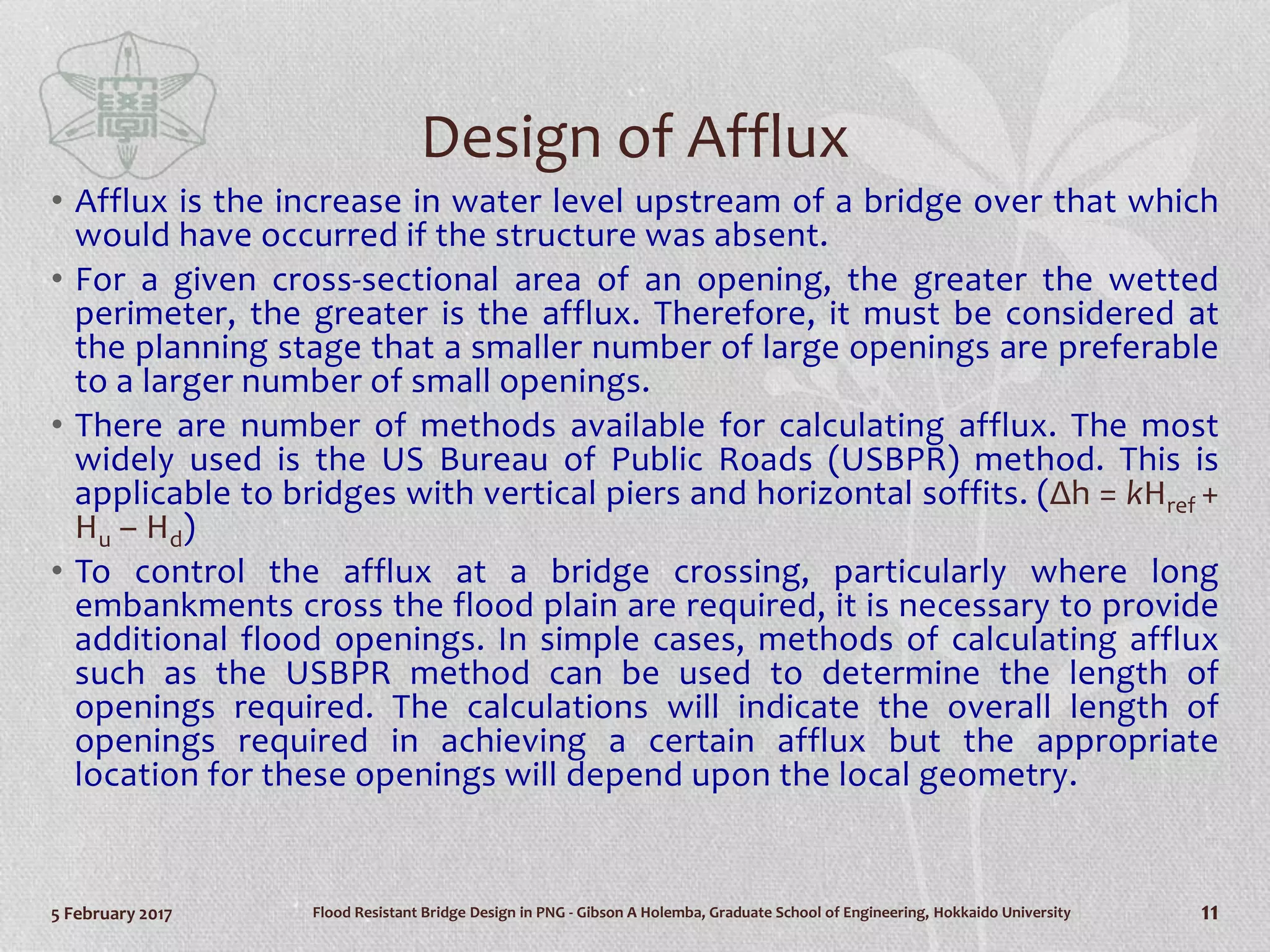 General Flood Resistant Bridge Design Guidelines | PPTX