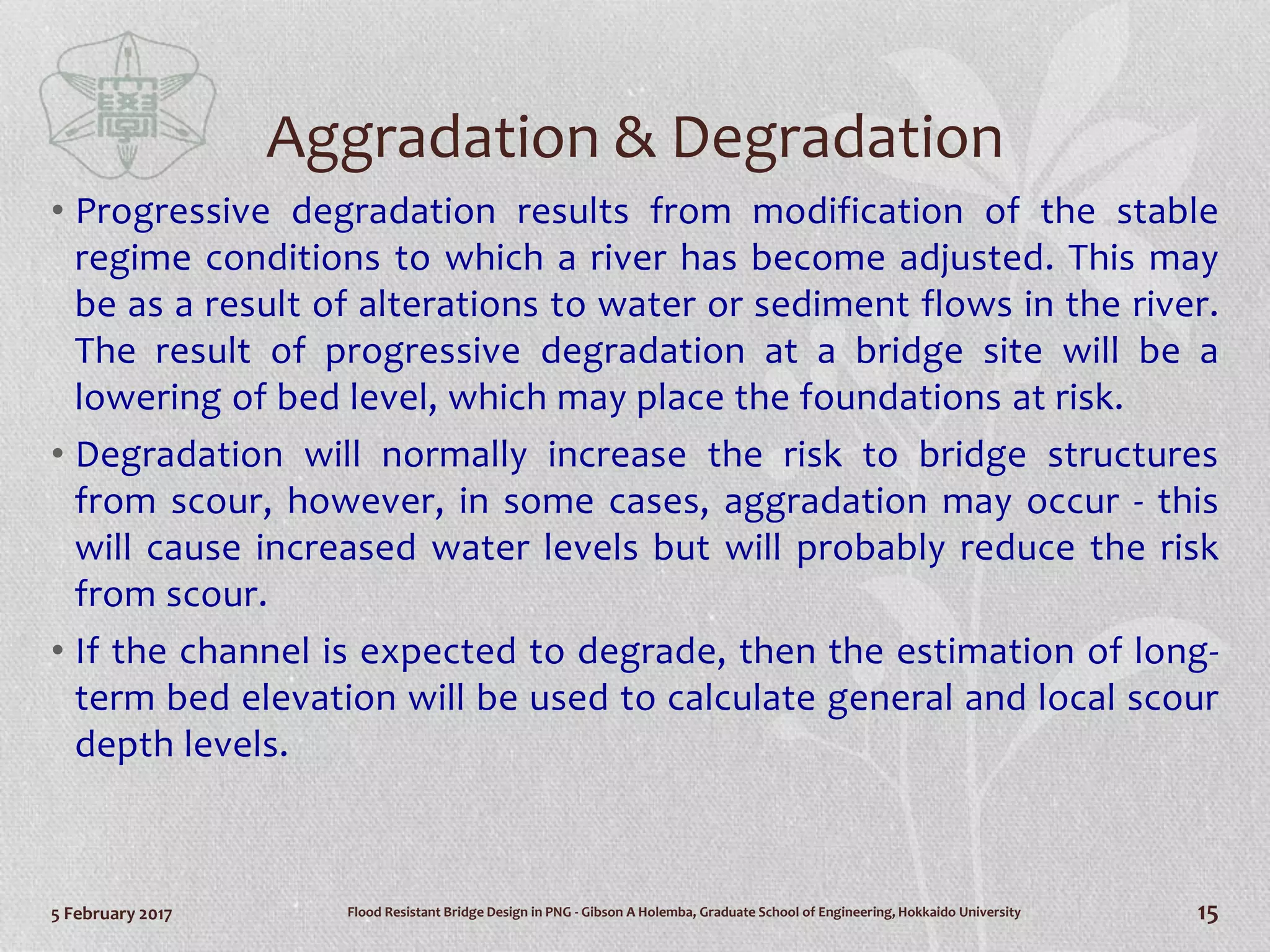 General Flood Resistant Bridge Design Guidelines | PPTX