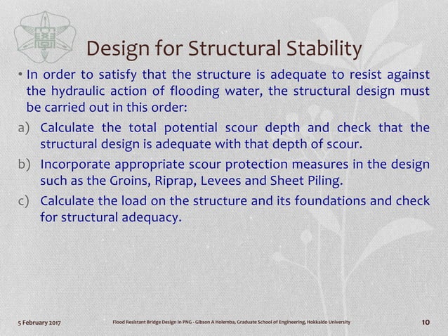 General Flood Resistant Bridge Design Guidelines | PPTX | Civil ...