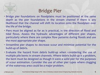 General Flood Resistant Bridge Design Guidelines | PPTX