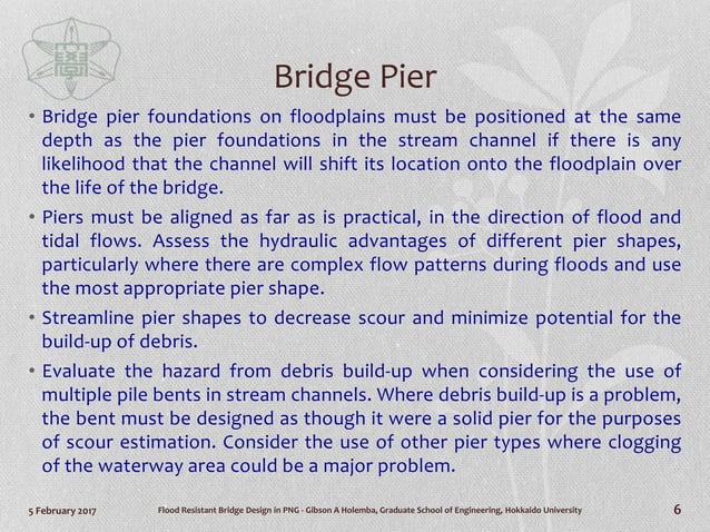 General Flood Resistant Bridge Design Guidelines | PPTX | Civil ...