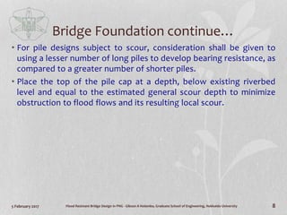 General Flood Resistant Bridge Design Guidelines | PPTX