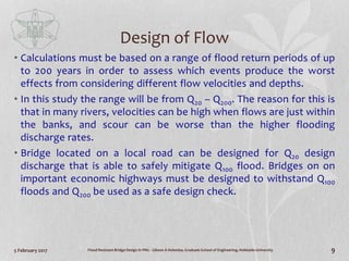 General Flood Resistant Bridge Design Guidelines | PPTX