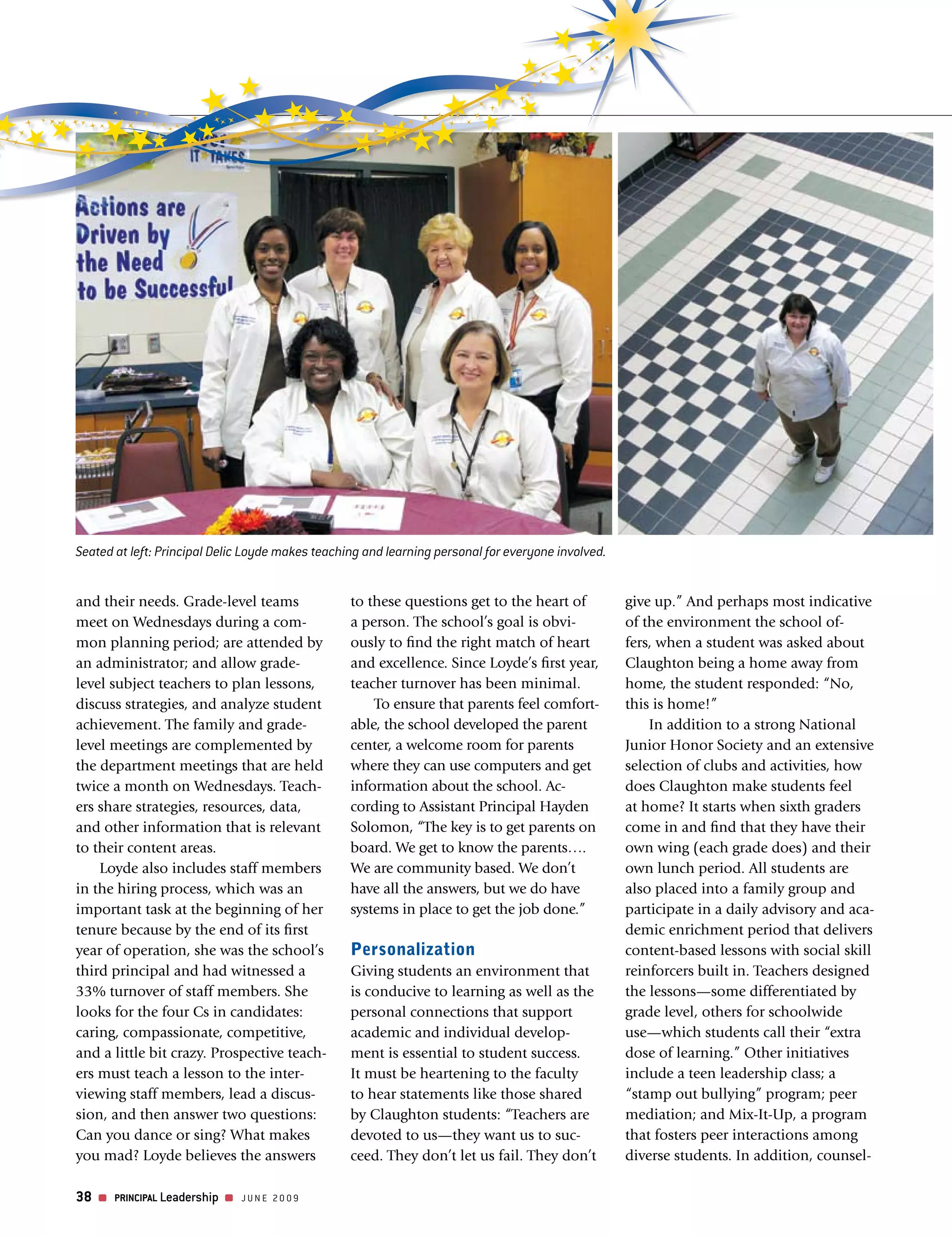 Claughton Middle School Breakthrough School Article | PDF