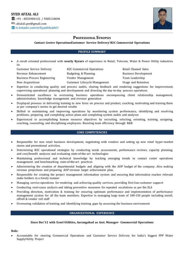 Syed Afzal_Resume | PDF