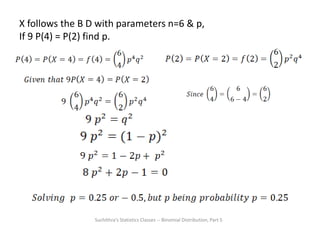 Binomial Distribution Part 5 | PPTX