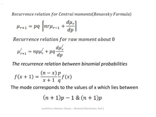 Binomial Distribution Part 5 | PPTX