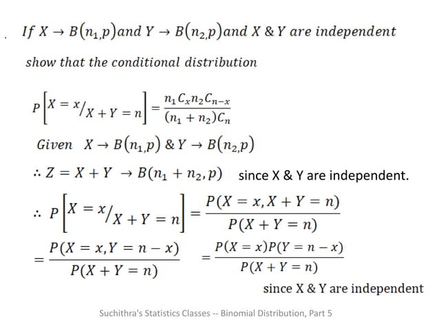 Binomial Distribution Part 5 | PPT