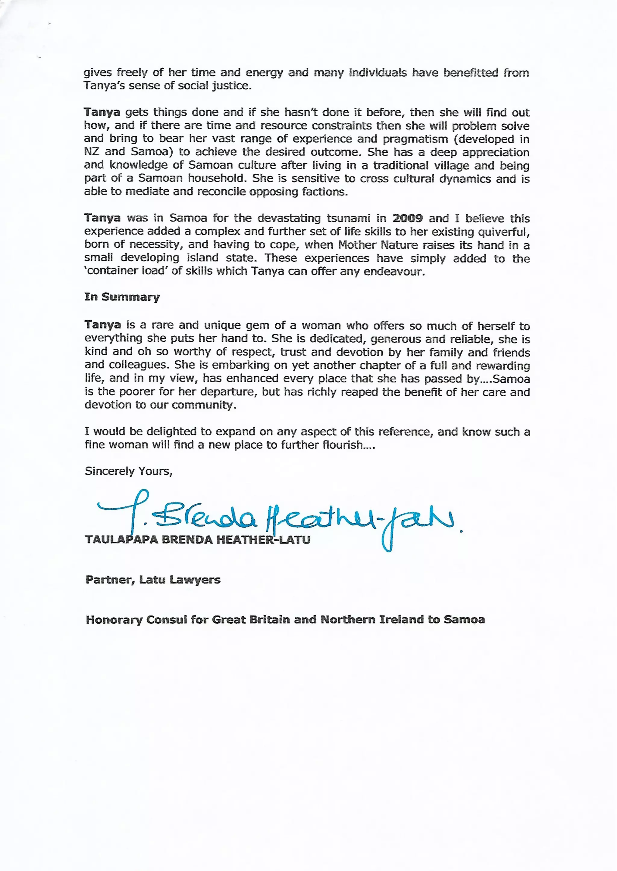 Reference - Latu Lawyers | PDF