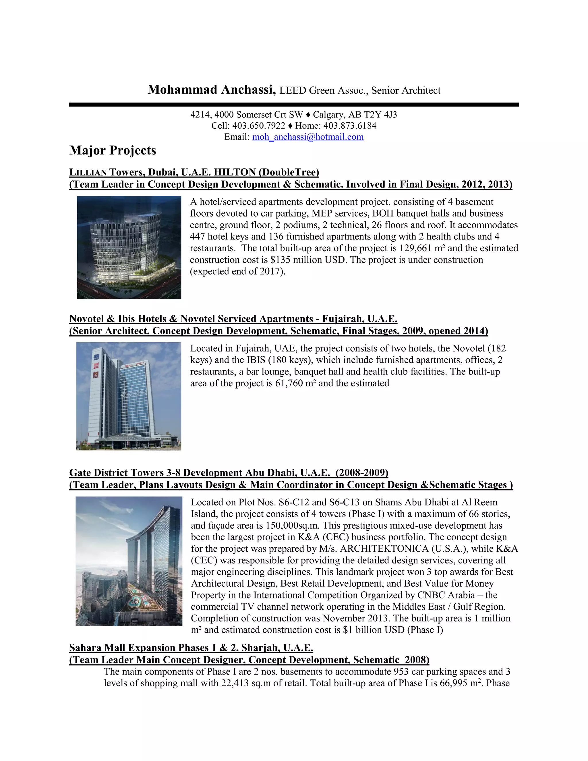 Mohammad Anchassi - Major Projects 1 | PDF