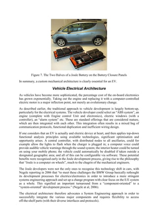 Learning Systems Engineering Lessons from an Electric Vehicle ...