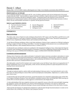 AllSourceIntelResume1 | PDF