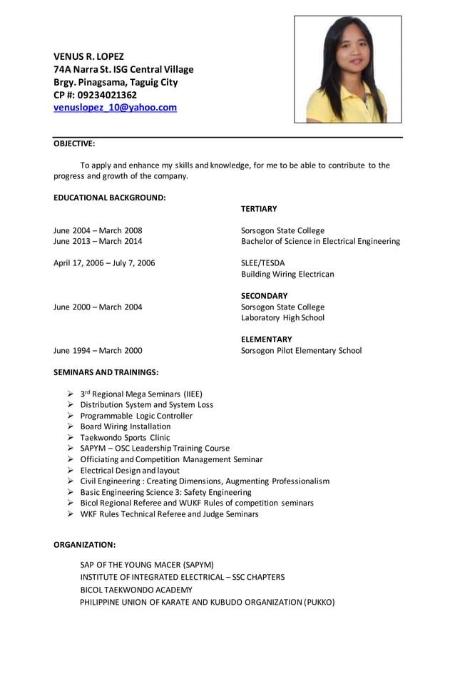 venus lopez resume - Copy | DOCX