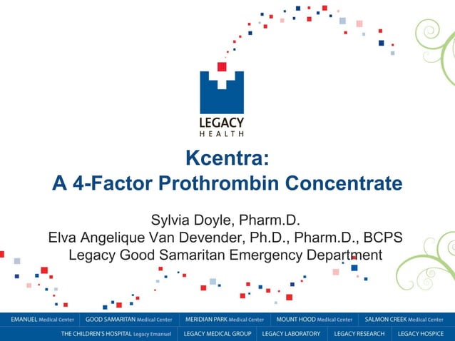 Kcentra 072913 final | PDF | Blood Disorders | Diseases and Conditions