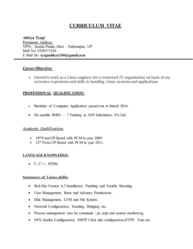Aditya Resume | PDF