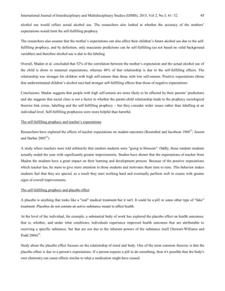 Self-fulfilling Prophecy-A Literature Review | PDF