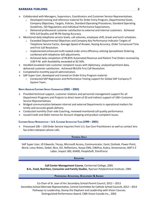 Barbara Furlong Resume | ODT