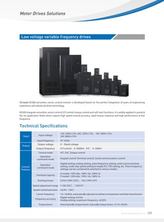 Sinopak Electric Catalogue | PDF