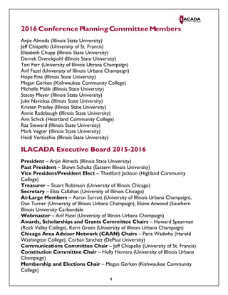 2016 ILACADA Conference Program | PDF