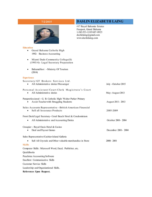 DASLIN LAING-LINKEDIN | PDF