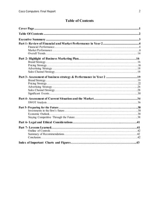 FinalReportToTheBoardCocoComputers | DOCX | Business Accounting ...